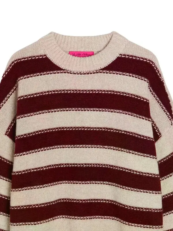 THE ELDER STATESMAN Striped Crewneck Sweater