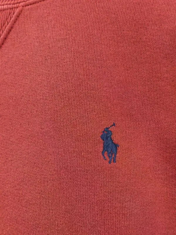 Polo Ralph Lauren Embroidered Logo Crew-neck Sweatshirt - Red