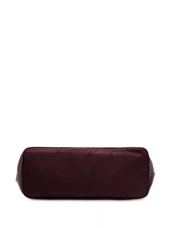 Prada Saffiano Trimmed Tessuto Satchel