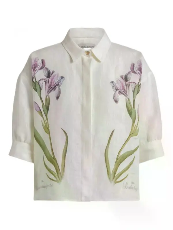 Alberta Ferretti Floral Print Shirt
