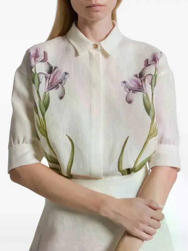 Alberta Ferretti Floral Print Shirt