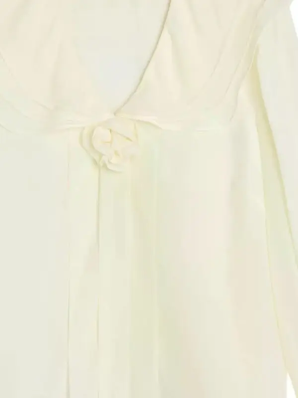 Rixo Emelin Flower-appliqué Blouse - Neutrals