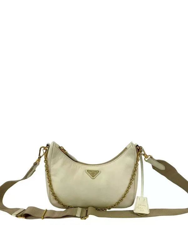 Prada 2019-2025 Saffiano Re-edition 2005 Satchel - White