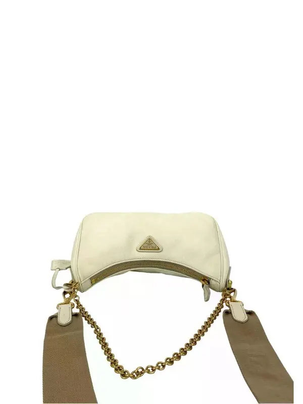 Prada 2019-2025 Saffiano Re-edition 2005 Satchel - White