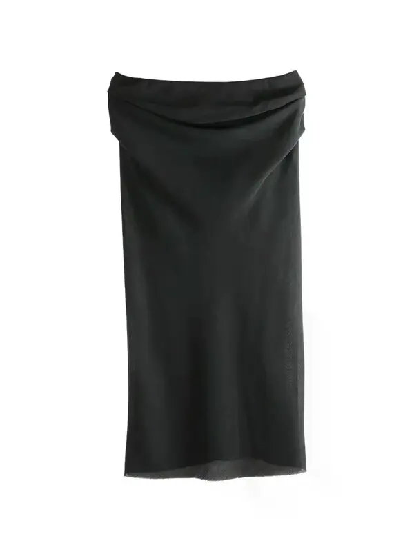 RIER Draped Midi Skirt
