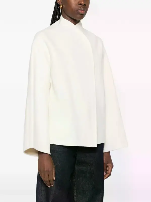 Soft Goat Open-front Jacket - Neutrals