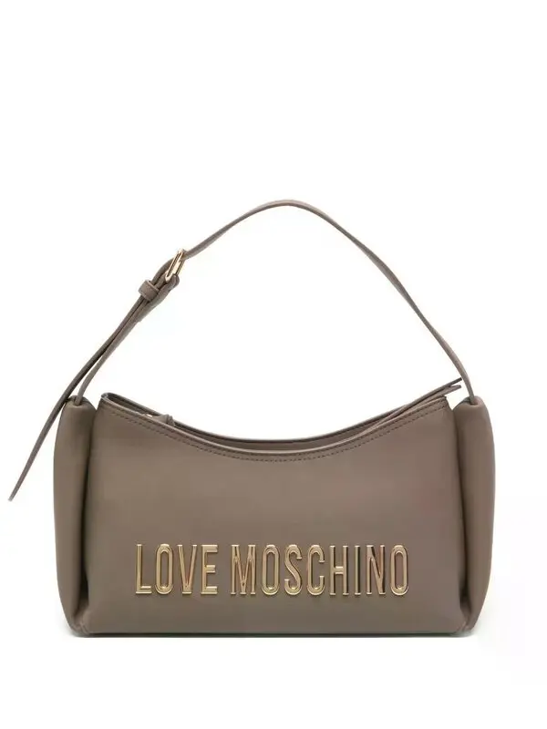 Moschino Logo-lettering Shoulder Bag - Brown