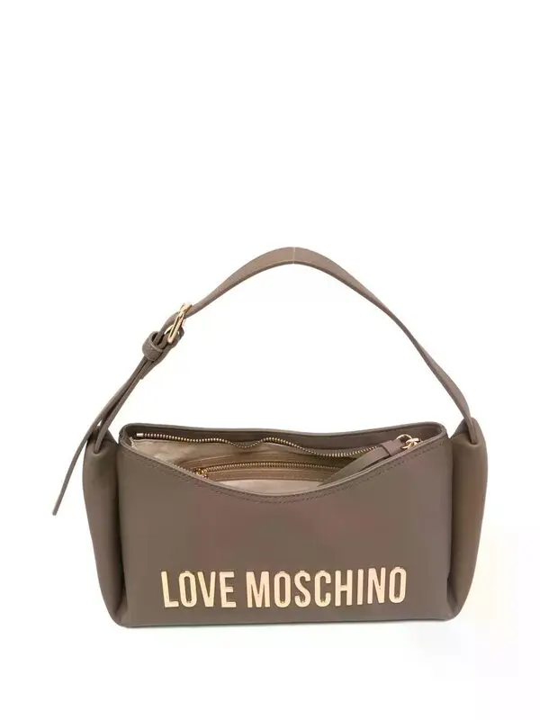 Moschino Logo-lettering Shoulder Bag - Brown