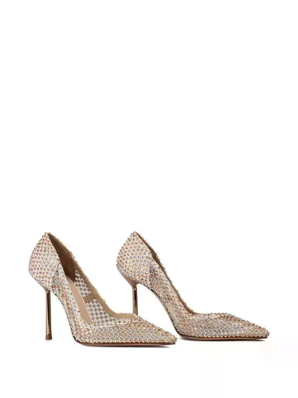 LE SILLA Gilda Embellished Heeled Pumps - Neutrals