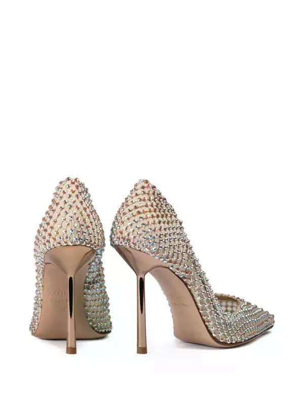 LE SILLA Gilda Embellished Heeled Pumps - Neutrals