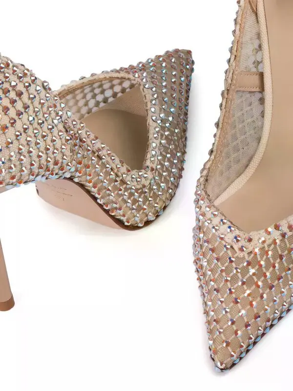 LE SILLA Gilda Embellished Heeled Pumps - Neutrals