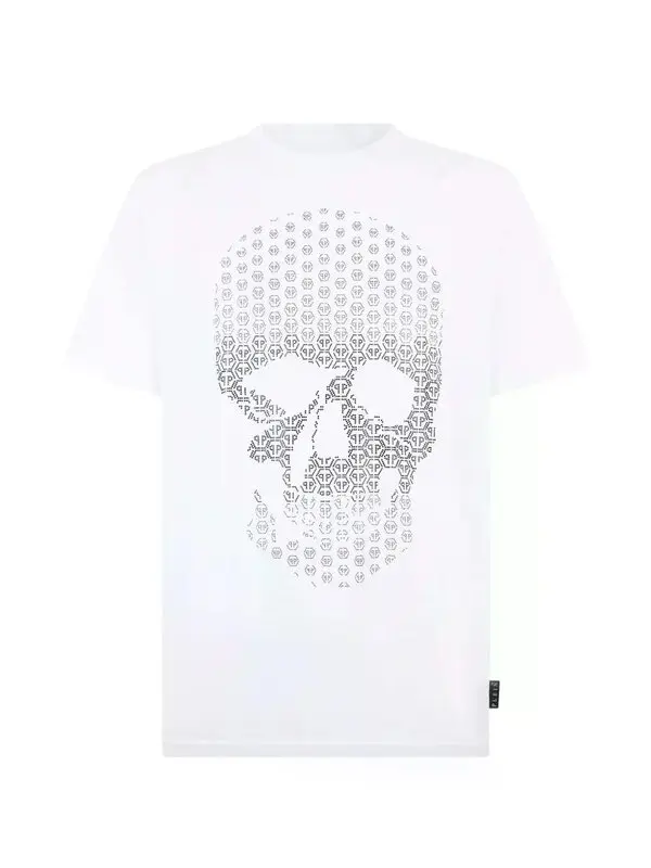 Philipp Plein Round-neck Skull-detail T-shirt - White