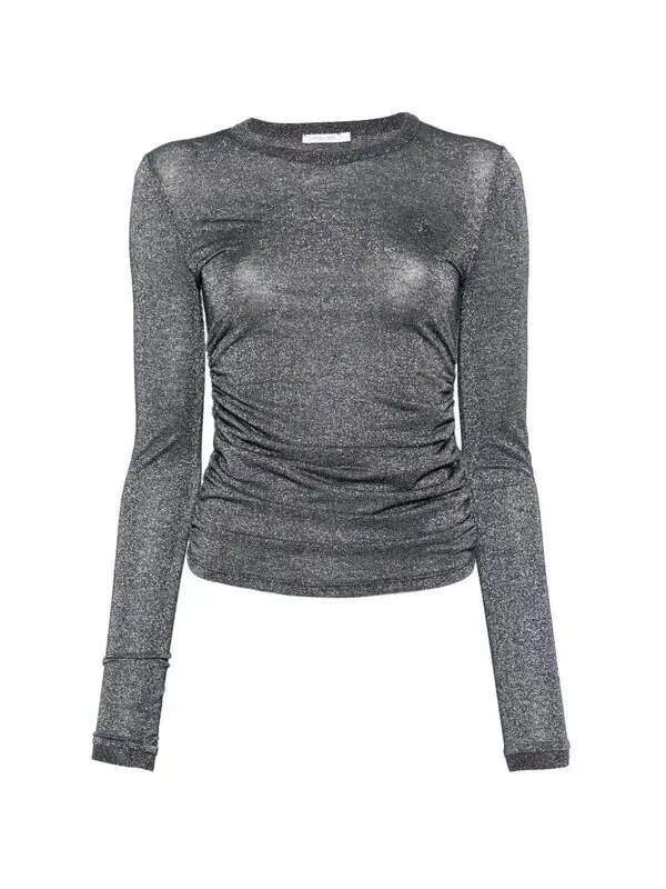 Patrizia Pepe Long-sleeve Draping Top
