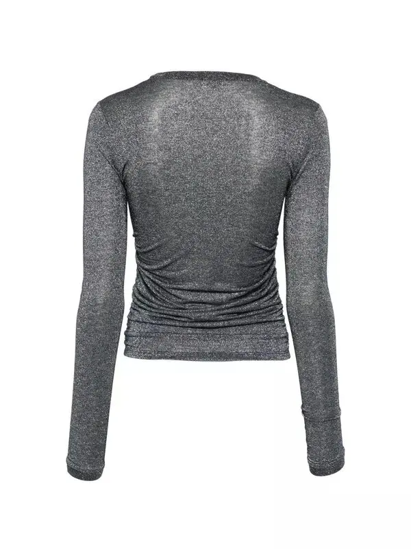Patrizia Pepe Long-sleeve Draping Top