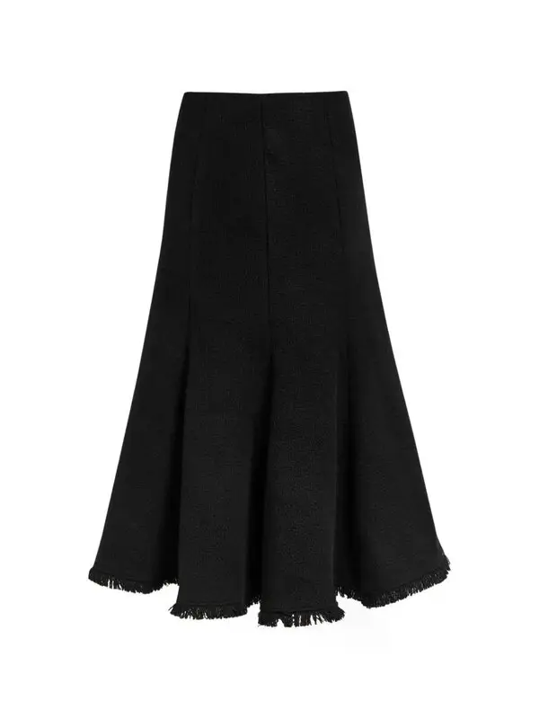 Gabriela Hearst Fringed A-line Midi Skirt