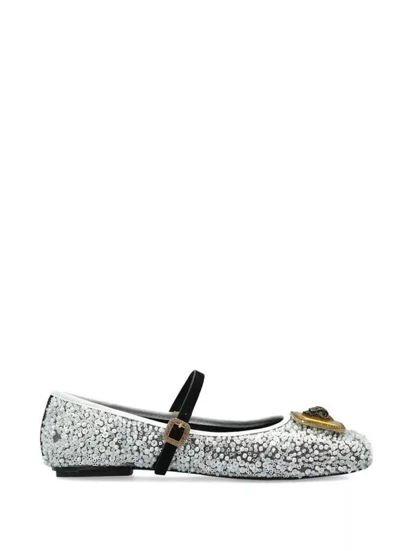 Kurt Geiger Pimlico Embellished Ballet Flats - Grey