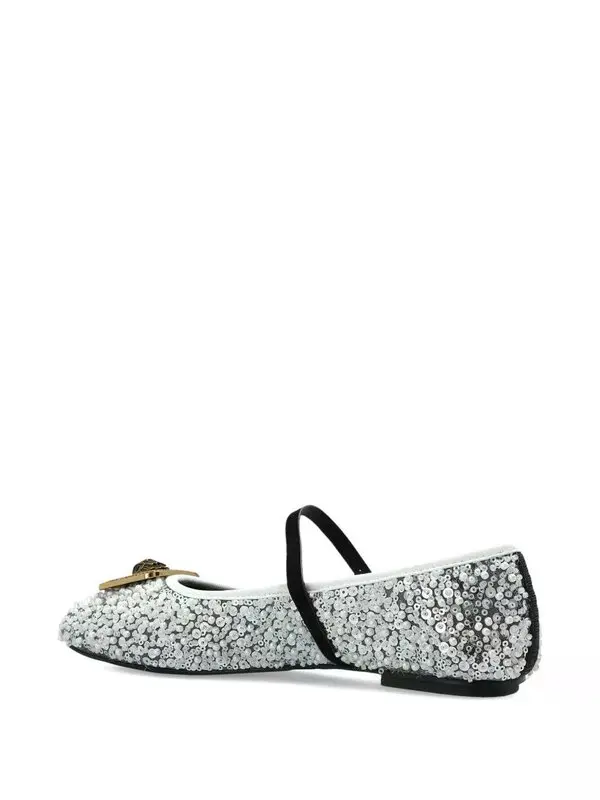 Kurt Geiger Pimlico Embellished Ballet Flats - Grey