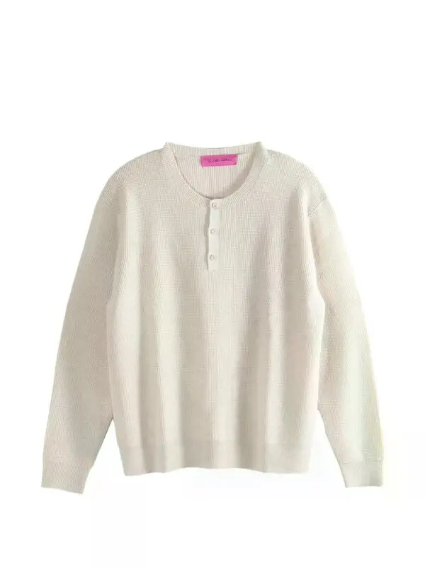 THE ELDER STATESMAN Buttoned Knitwear Sweater