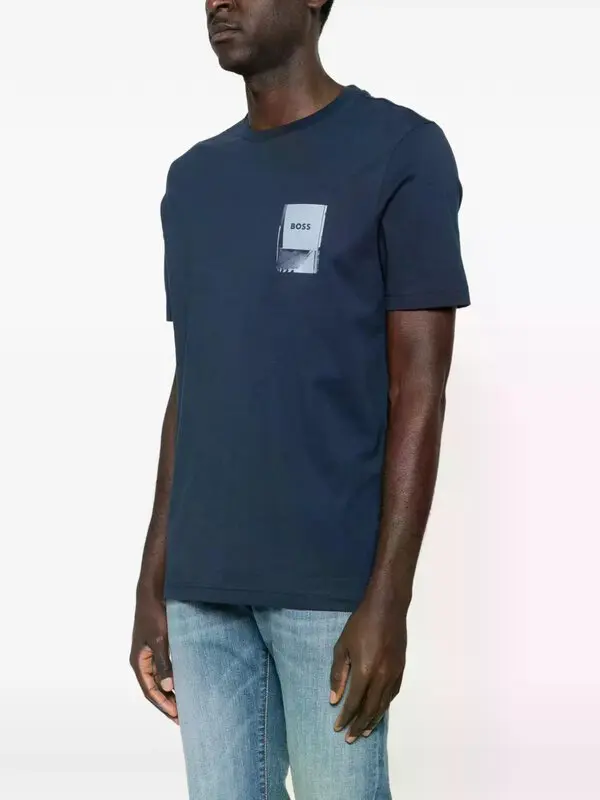 BOSS Graphic-print T-shirt - Blue