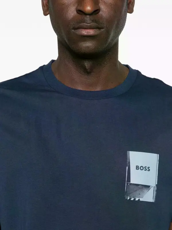 BOSS Graphic-print T-shirt - Blue