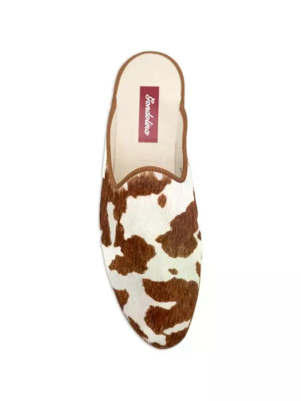 GONDOLINA Cow-print Mules