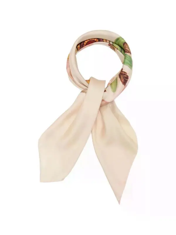 Ulla Johnson Chiara Floral-print Scarf - Neutrals