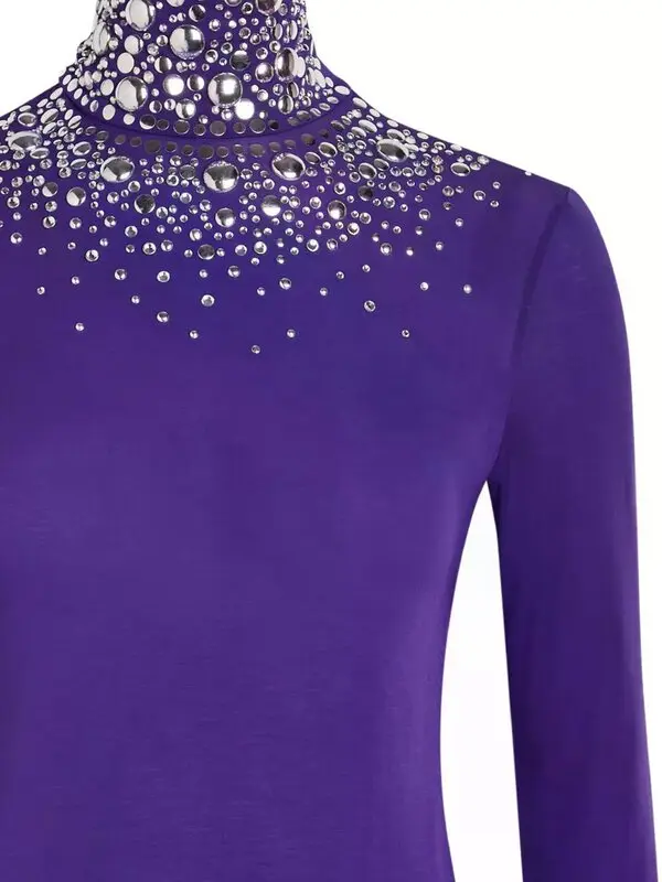 Rabanne Embellished Roll-neck Top