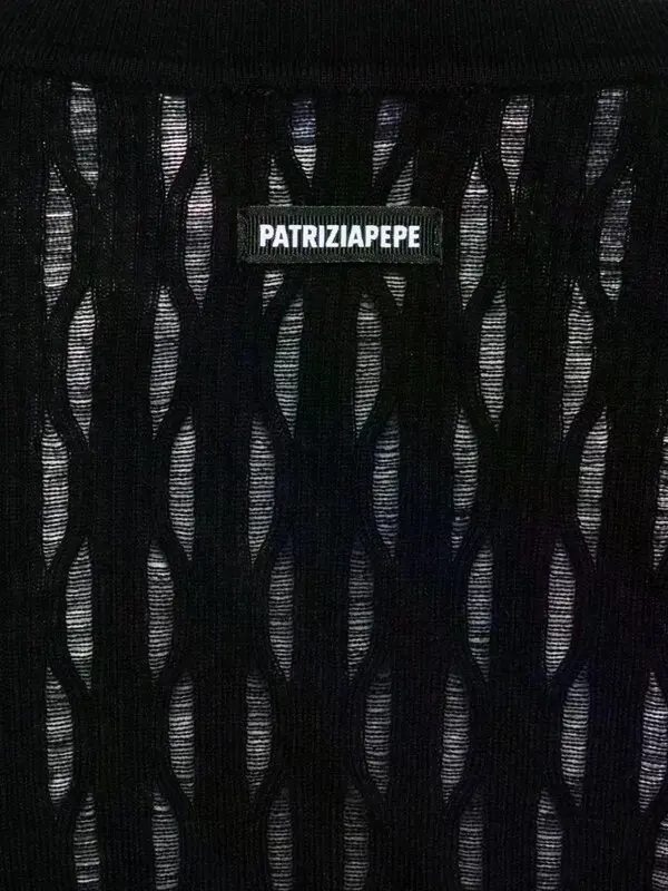 Patrizia Pepe V-neck Jacquard Sweater