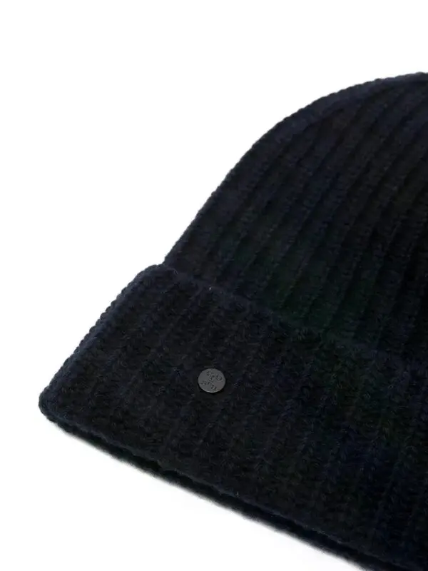 Closed Ribbed Beanie Hat