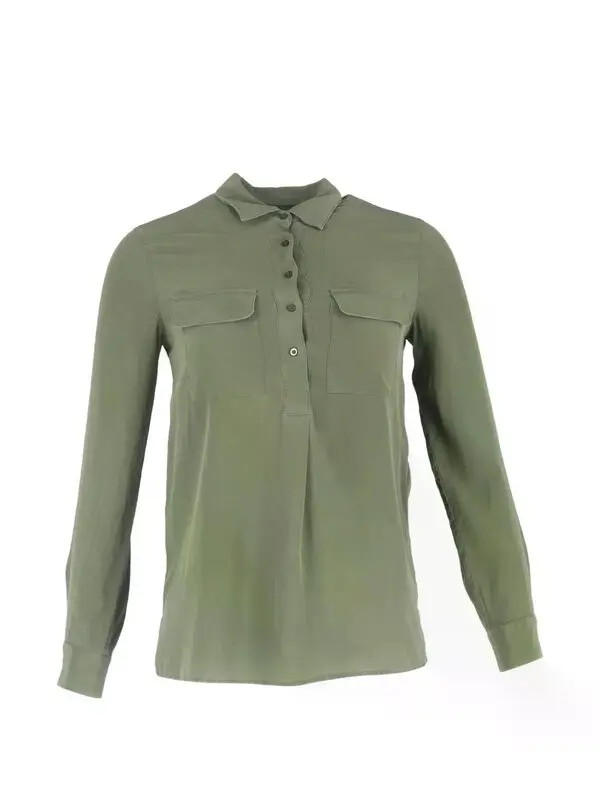 Maje Half-buttoned Pocket Blouse