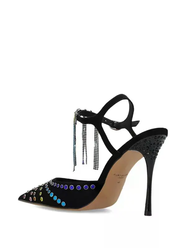Kurt Geiger Crystal Embellished Suede Pumps
