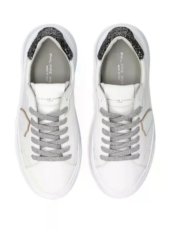 Philippe Model Temple Round-toe Sneakers - White