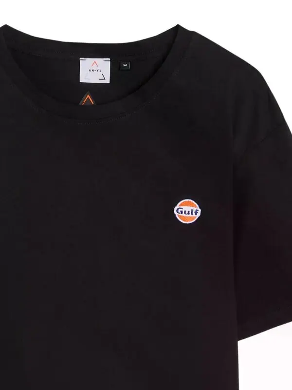 AN-Y1 Logo-embroidered Cotton T-shirt