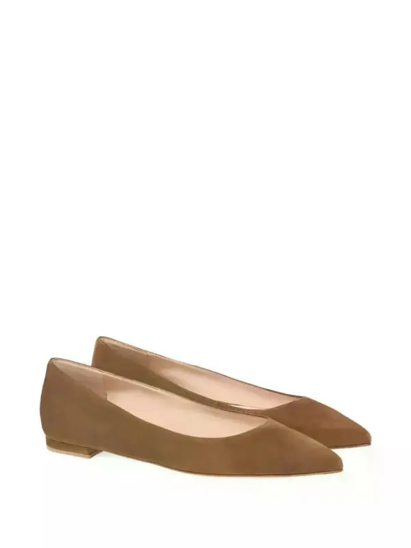 GIANVITO ROSSI Pointed-toe Ballet Flats