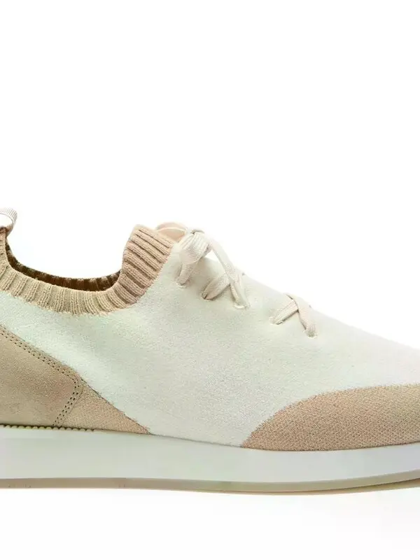 AURELIEN Active Knit Lace-up Sneakers - Neutrals