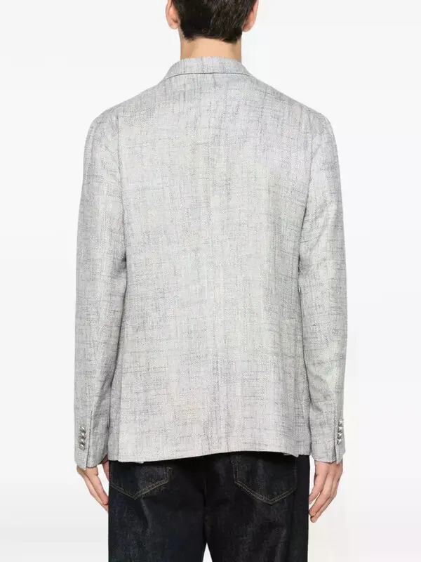 Tagliatore Double-breasted Patterned Jacket