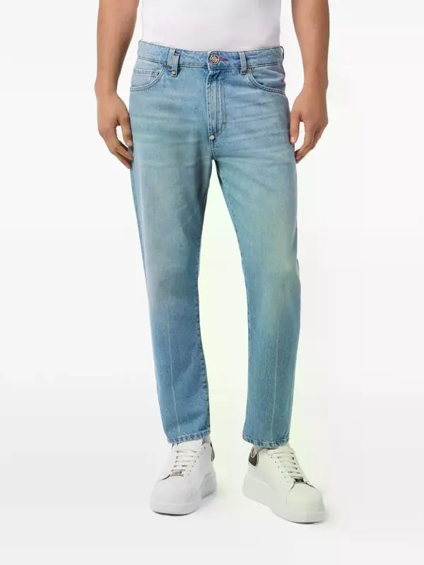 Philipp Plein Appliqué Jeans - Blue