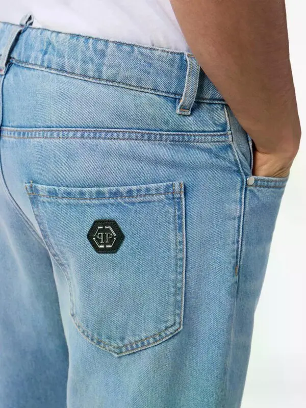 Philipp Plein Appliqué Jeans - Blue