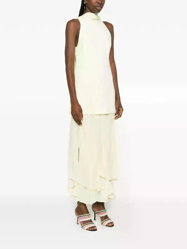 Brandon Maxwell Sleeveless Midi Dress