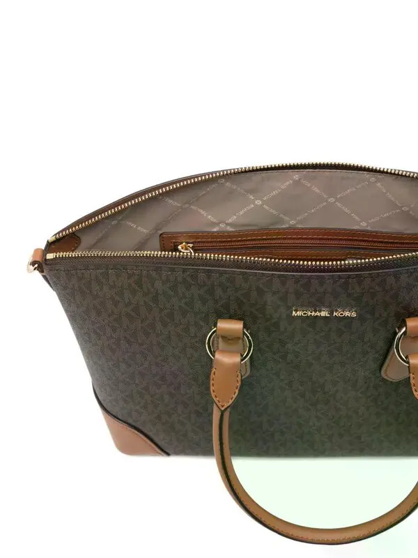 Michael Kors Murphy Monogram Tote Bag - Brown