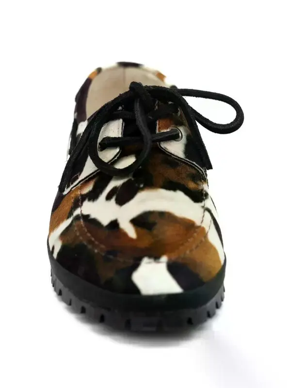 GONDOLINA Rodeo Cow-print Boat Shoes