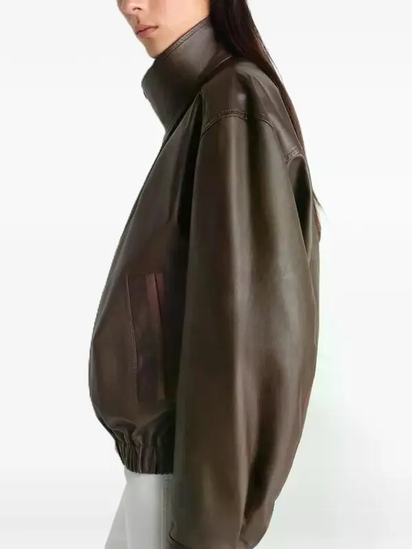 LEMAIRE Leather Bomber Jacket
