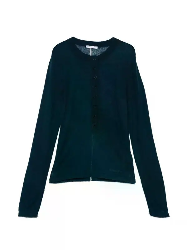 Patrizia Pepe Ribbed Button Cardigan