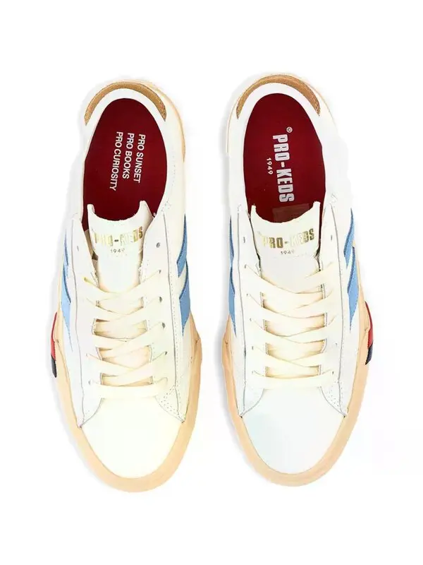 PRO-KEDS 1949 Logo-detail Leather Sneakers - Neutrals