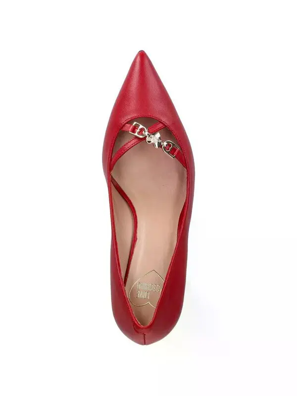Moschino Pointed-toe Chain Pumps