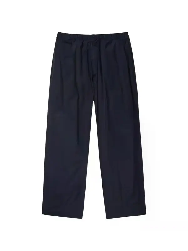 Officine Générale Nilson Drawstring Wide-leg Trousers - Blue