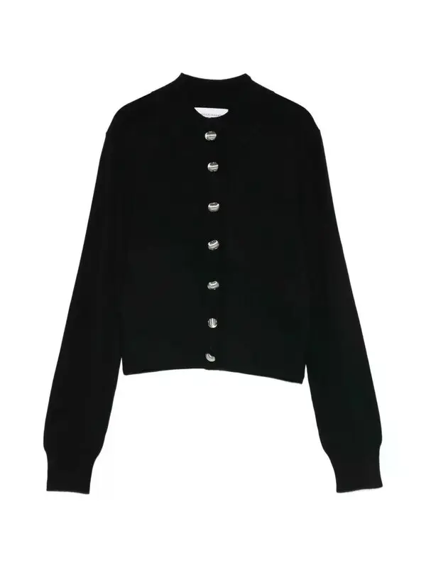 Brandon Maxwell Aubrey Button-up Cardigan - Black