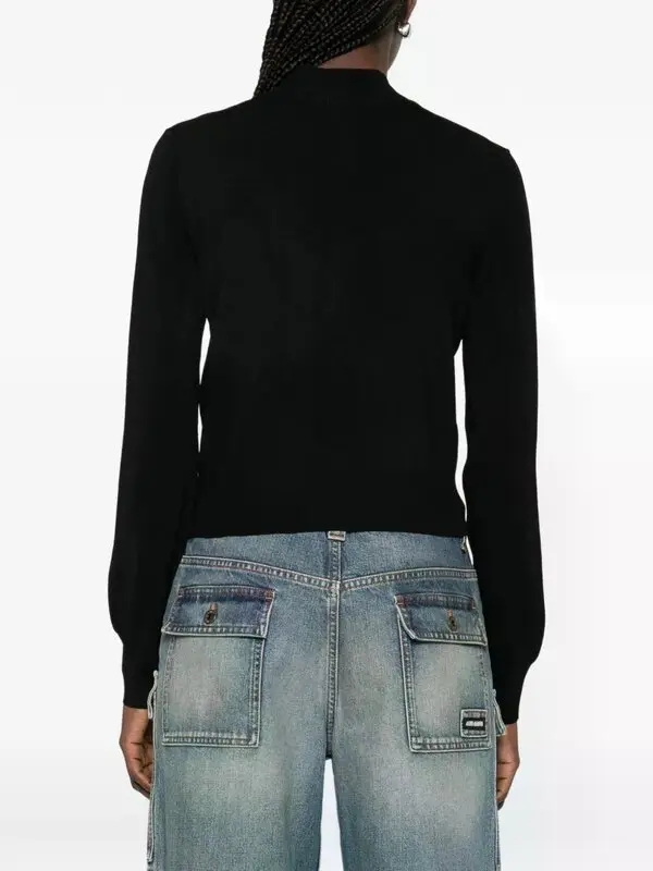 Brandon Maxwell Aubrey Button-up Cardigan - Black