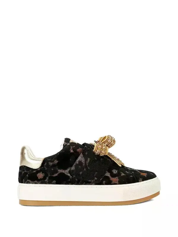 Kurt Geiger Bow-embellished Sneakers - Black