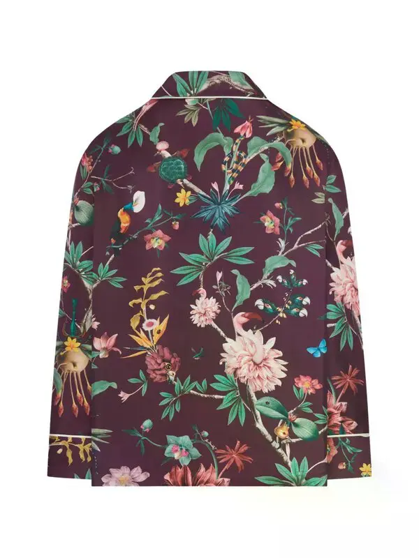 La DoubleJ Floral-print Shirt - Red